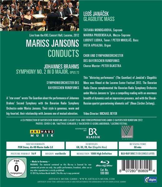 Brahms/ Janacek: Jansons (Symphony No. 2/ Glagolitic) (Blu-ray) - Johannes Brahms