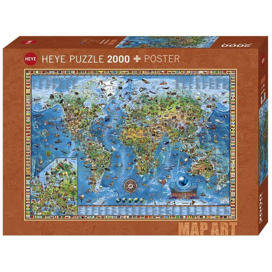 Puzzle 2000 piese, Amazing World - Heye - Heye