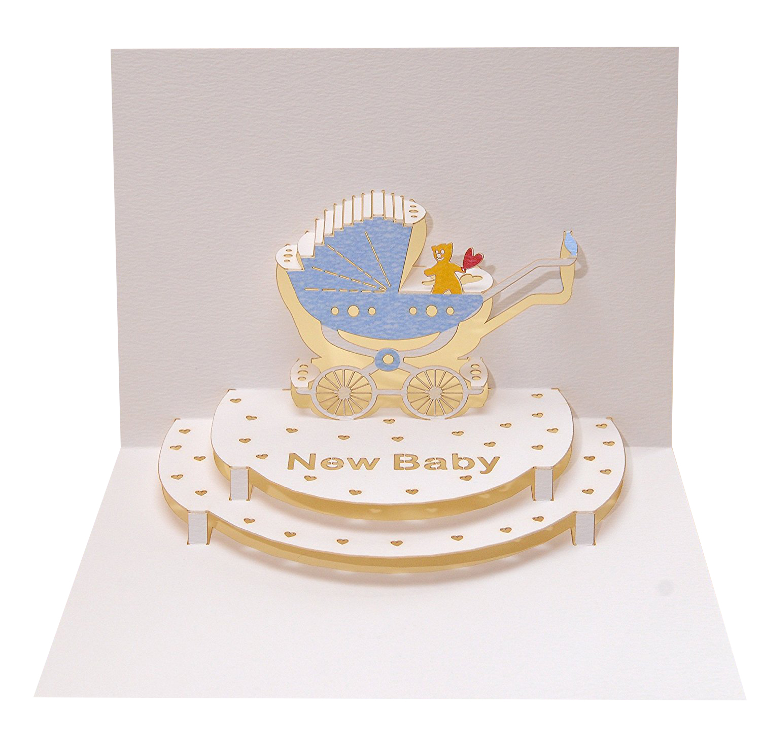Felicitare pop-up - New Baby Boy - Forever Handmade Cards