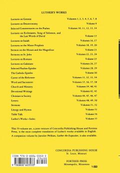 Luther's Works - Martin Luther
