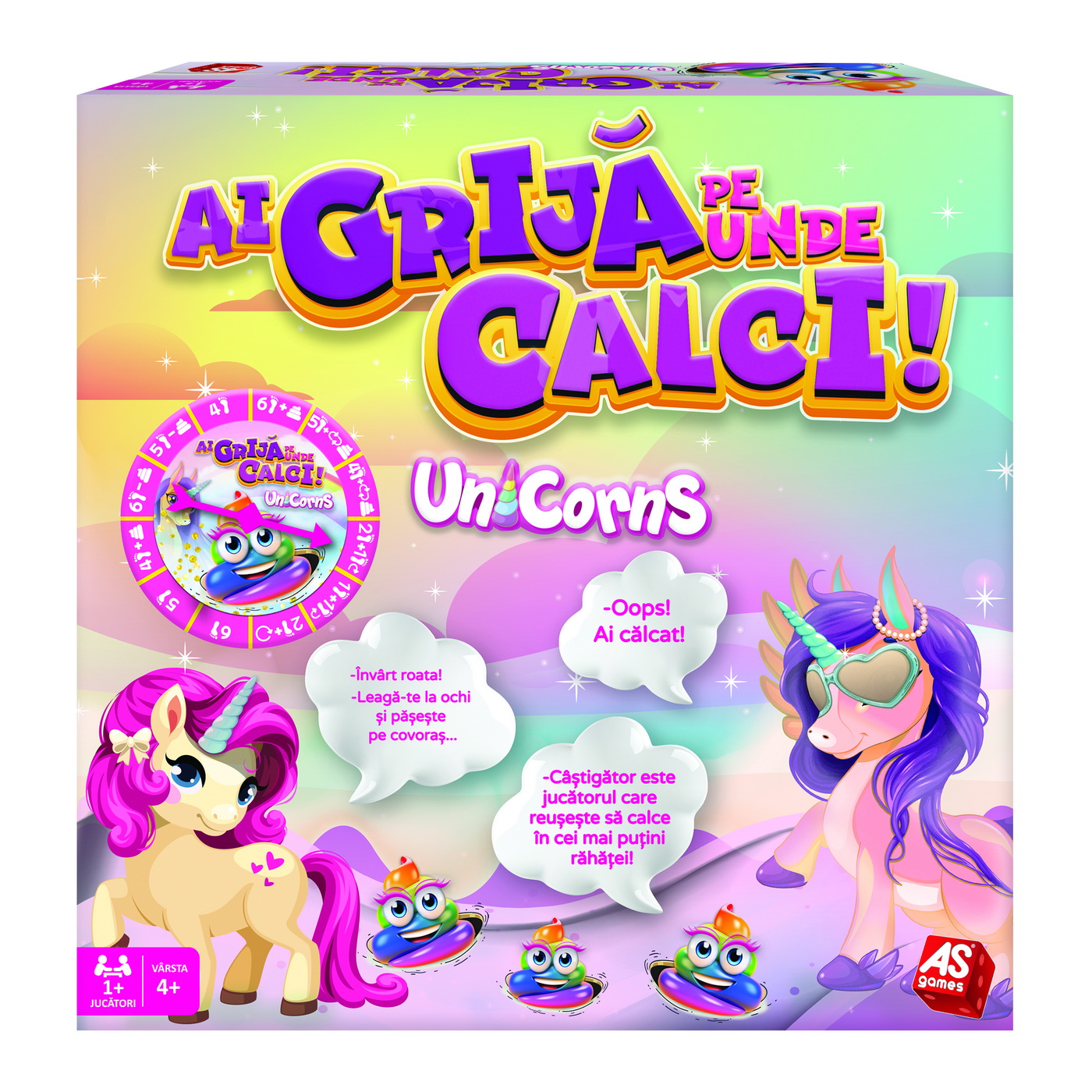 Ai grija pe unde calci! Unicorns - As games
