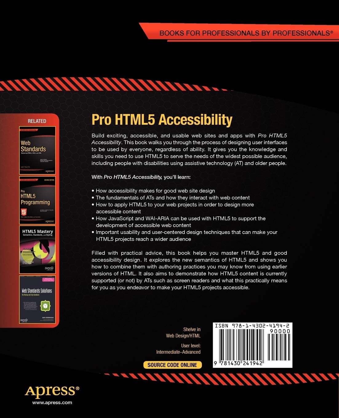 Pro HTML5 Accessibility - Joshue O Connor