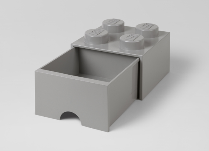 Cutie depozitare - LEGO Brick Drawer 2x2, Grey - Room Copenhagen