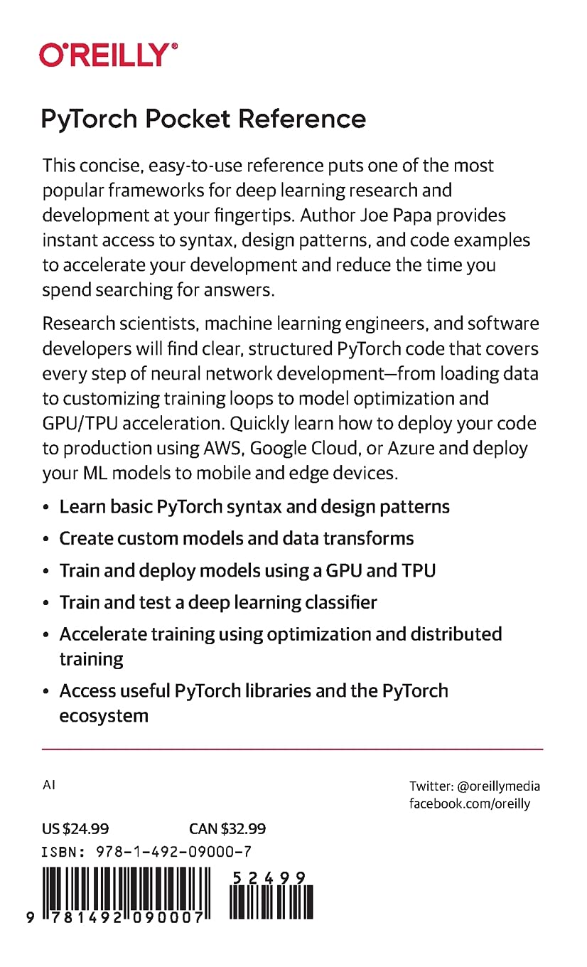 PyTorch Pocket Reference - Joe Papa PyTorch Pocket Reference - Joe Papa