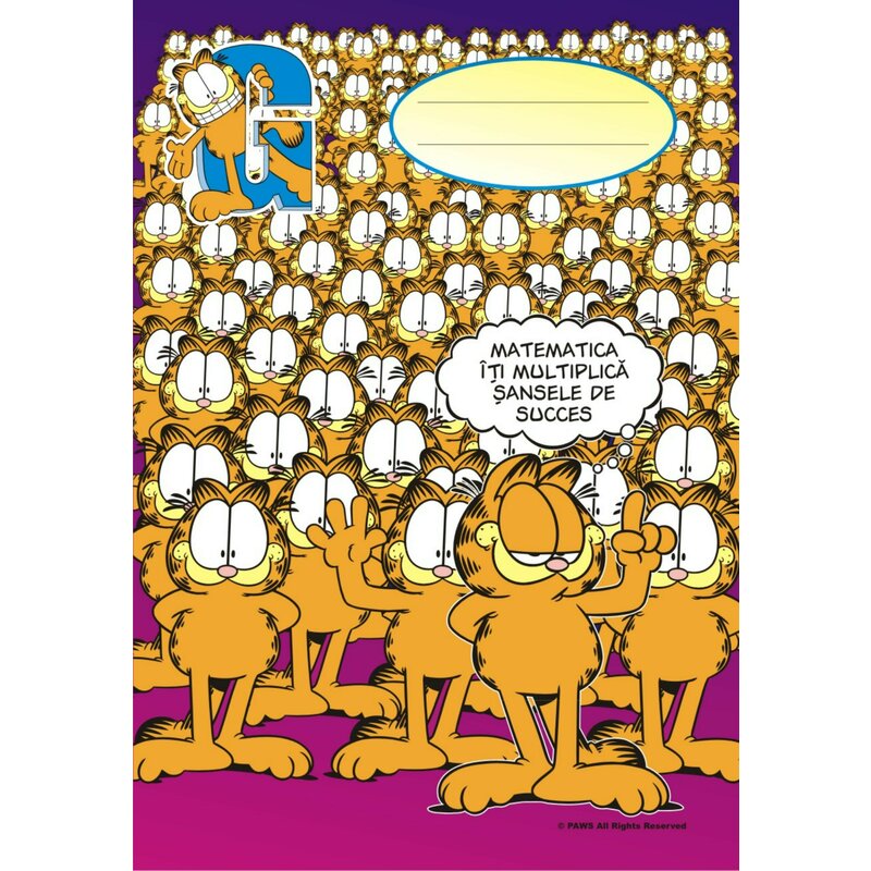 Caiet matematica - Garfield, A5 - Mediadocs