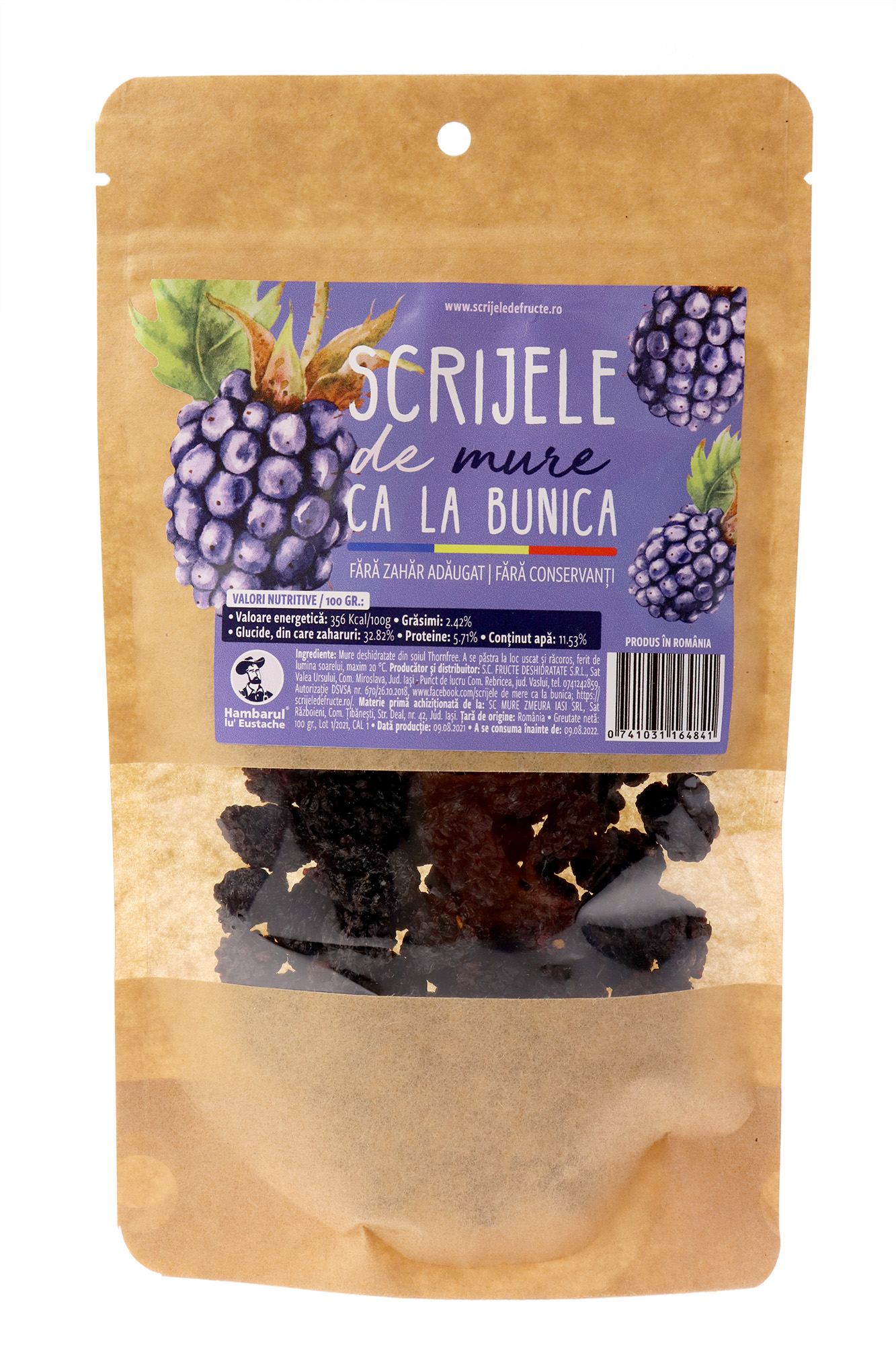 Scrijele de mure ca la bunica - 100 g - Fructe deshidratate