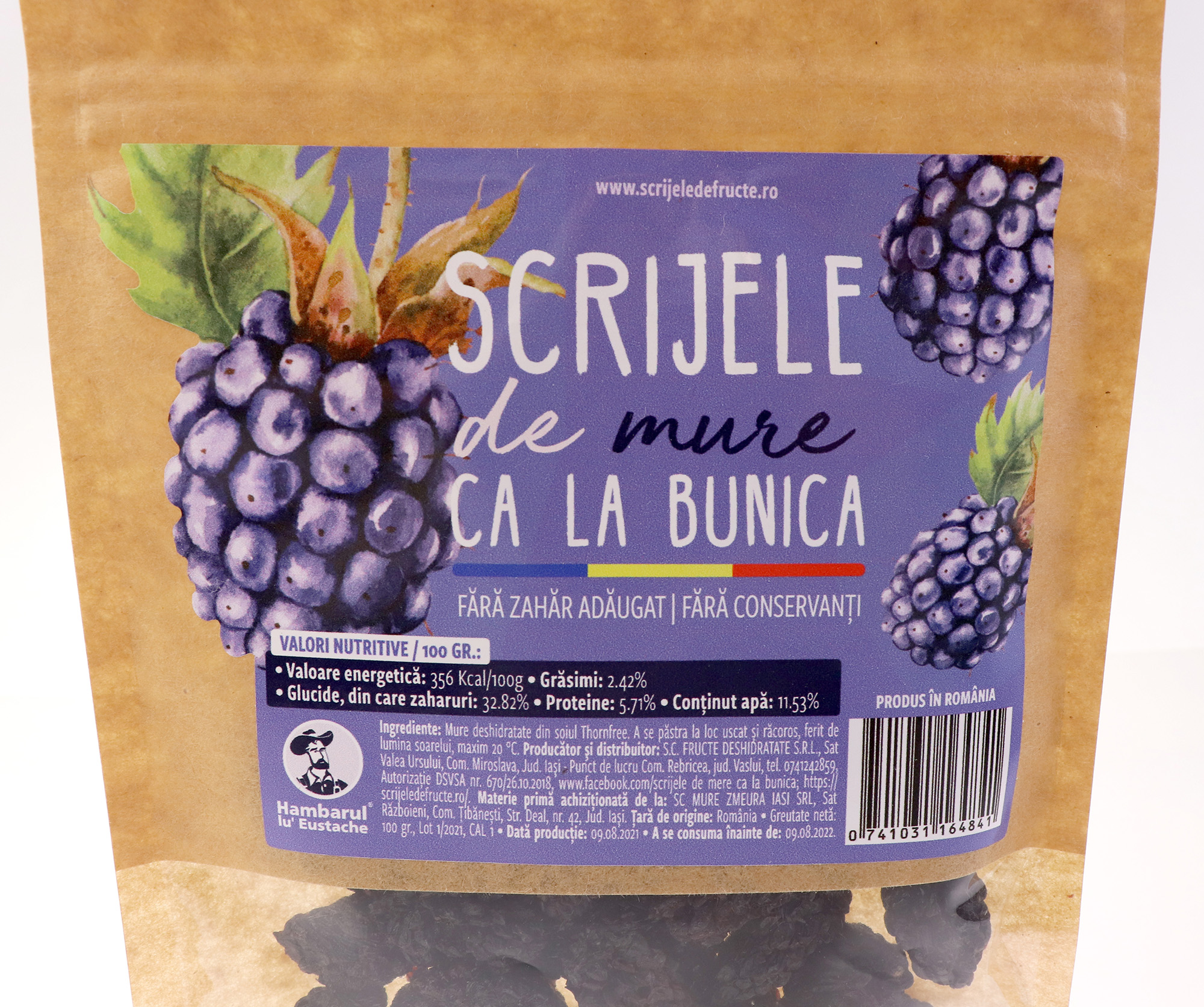 Scrijele de mure ca la bunica - 100 g - Fructe deshidratate