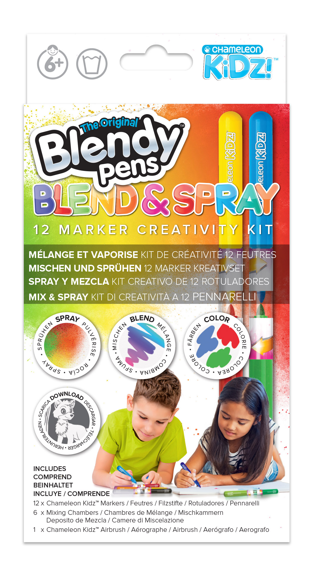 Kit creativ 12 culori - Blend and Spray - Chameleon Pens - Chameleon Pens