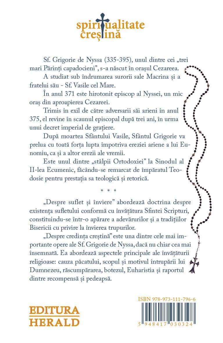 Despre Suflet si Inviere - Grigorie de Nyssa Despre Suflet si Inviere - Grigorie de Nyssa