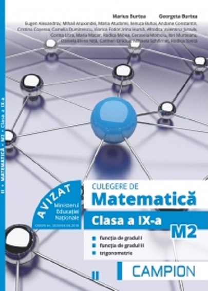 Culegere de matematica M2. Clasa a IX-a, semestrul II - Georgeta Burtea ...