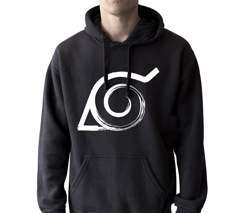 Hanorac XL - Man - Naruto Shippuden - Konoha - Black - AbyStyle
