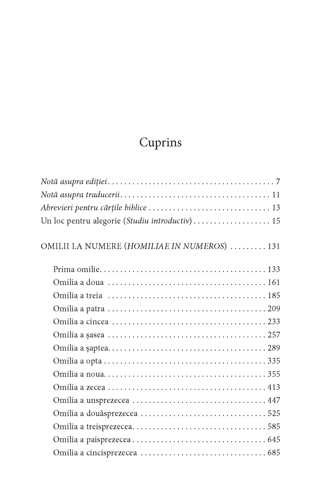 Omilii si adnotari la Numere. Adnotari la Deuteronom. Volumul I - Origen