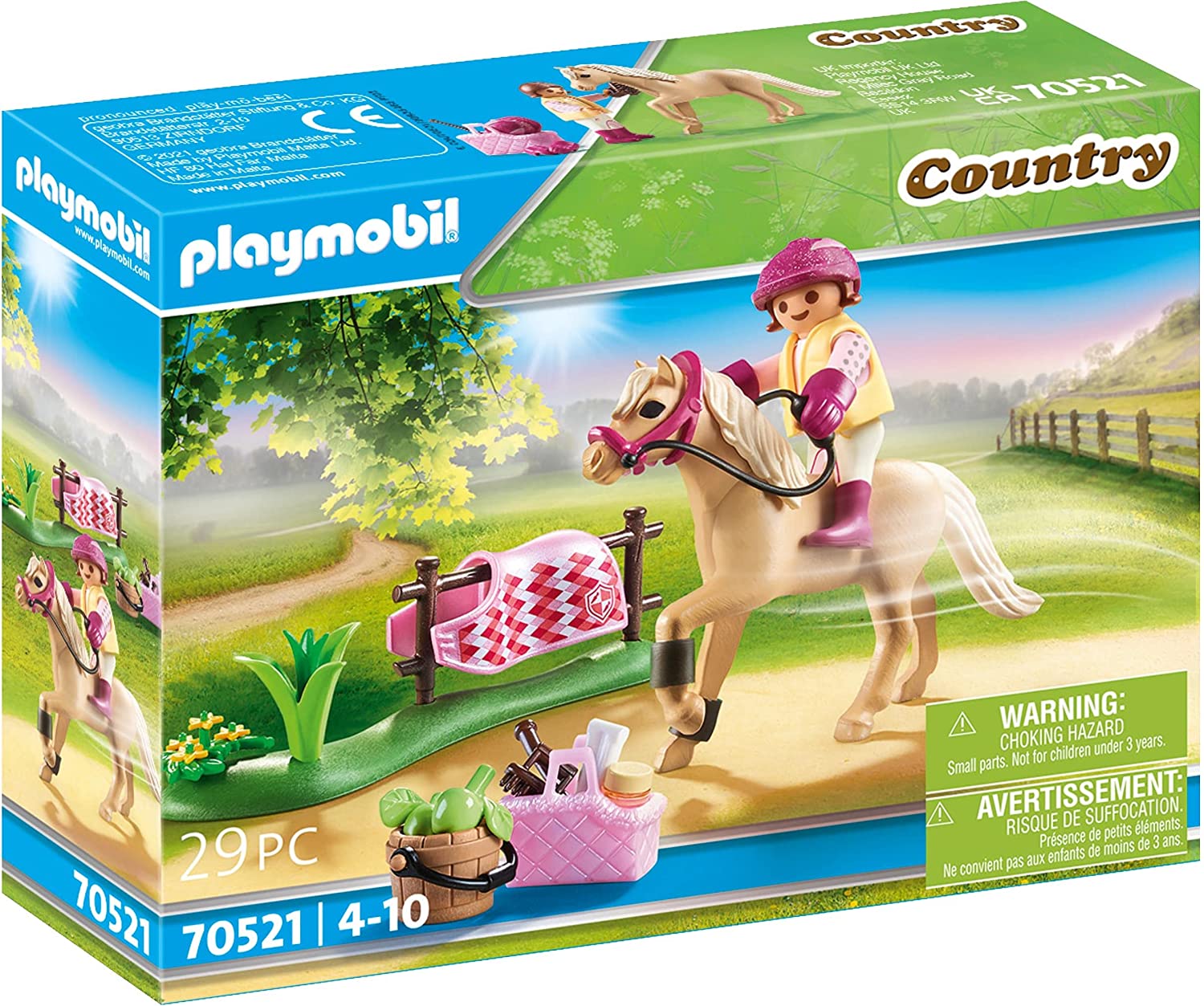 Set figurine - Pony Farm - Ponei de calarie german - Playmobil