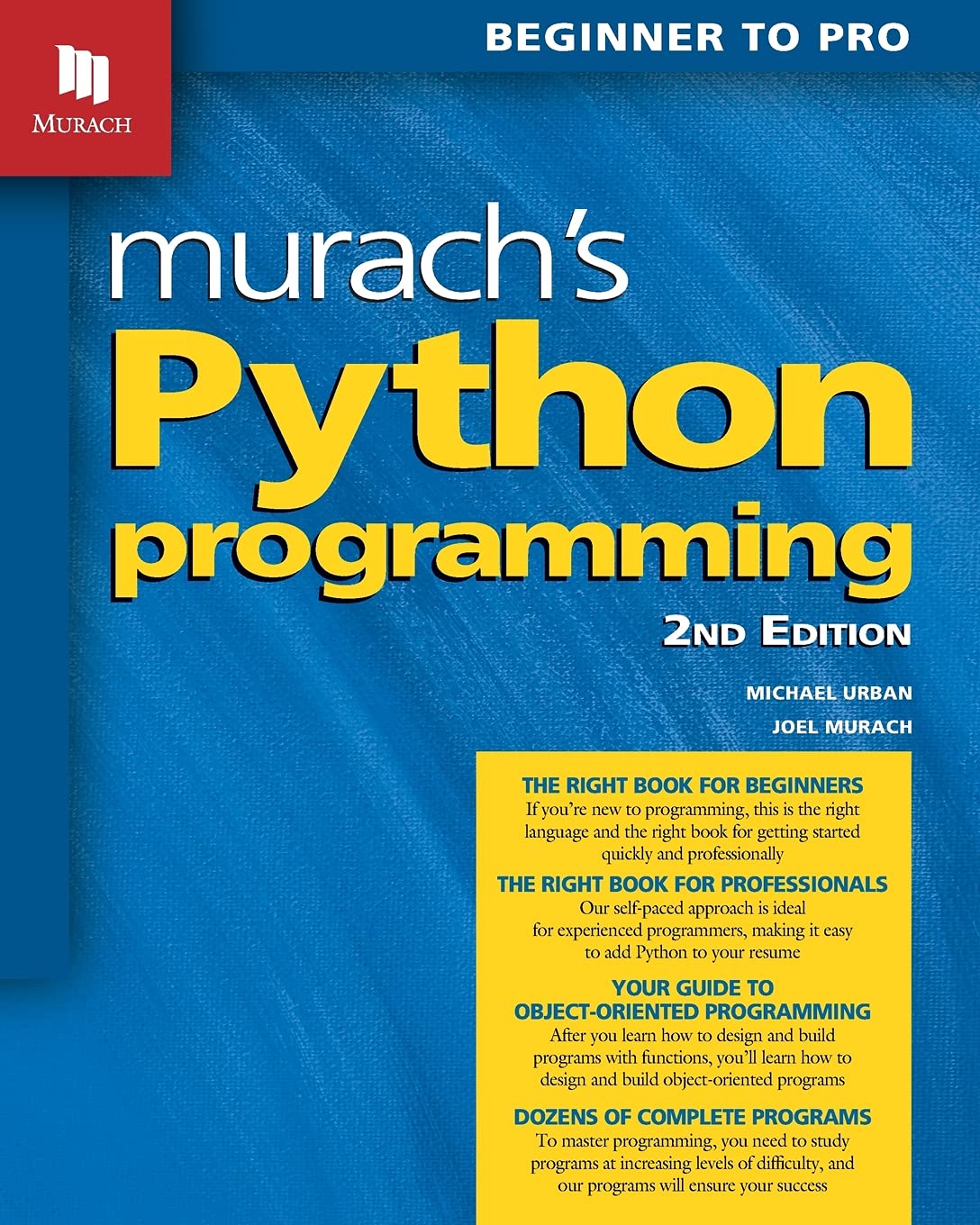 Murach's Python Programming - Michael Urban, Joel Murach