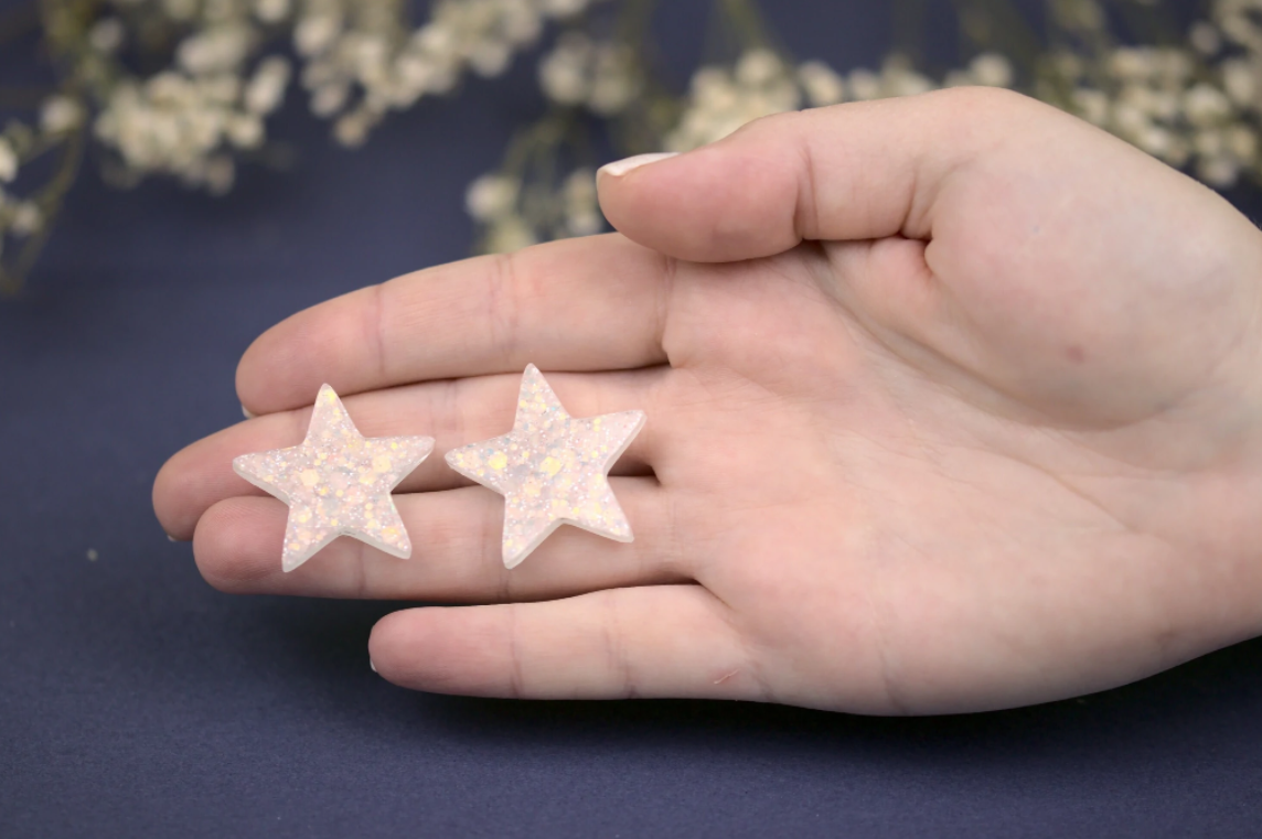 Cercei - Clar de Luna - Model stea - Celestia Handmade