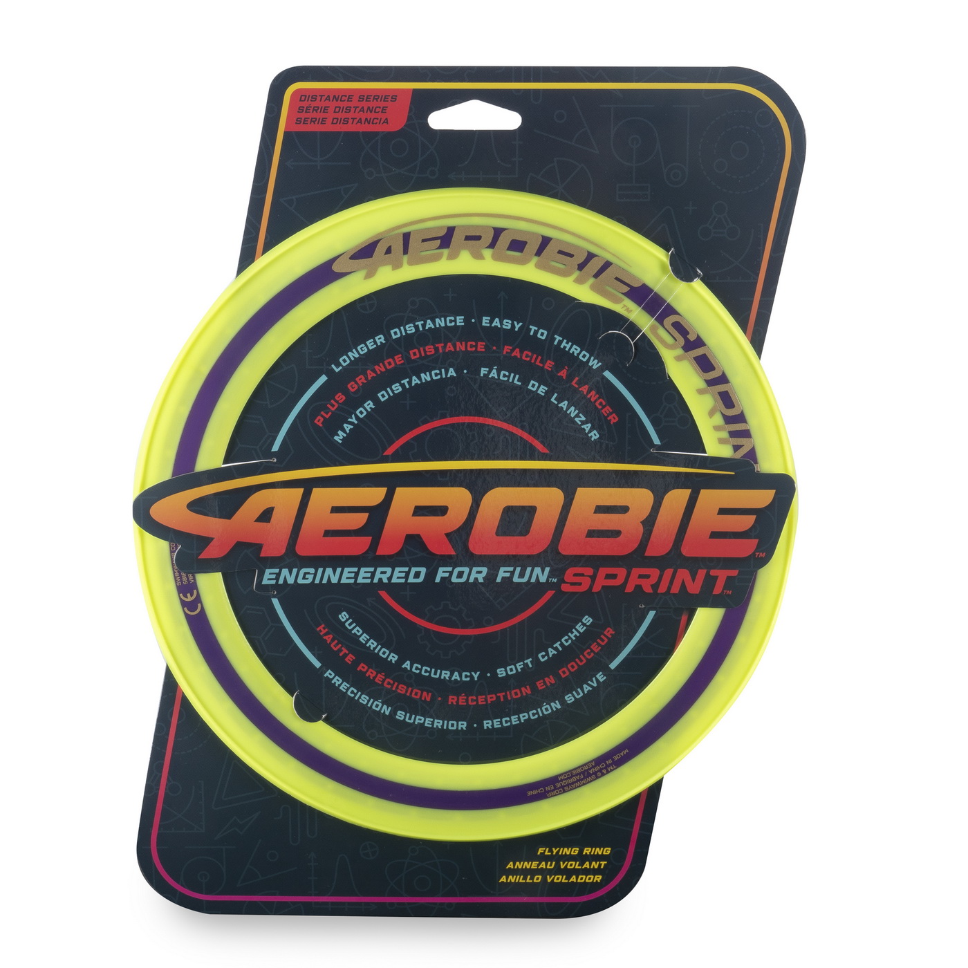 Disc zburator construit pentru viteza, galben, 25 cm, Swimways Aerobie ...