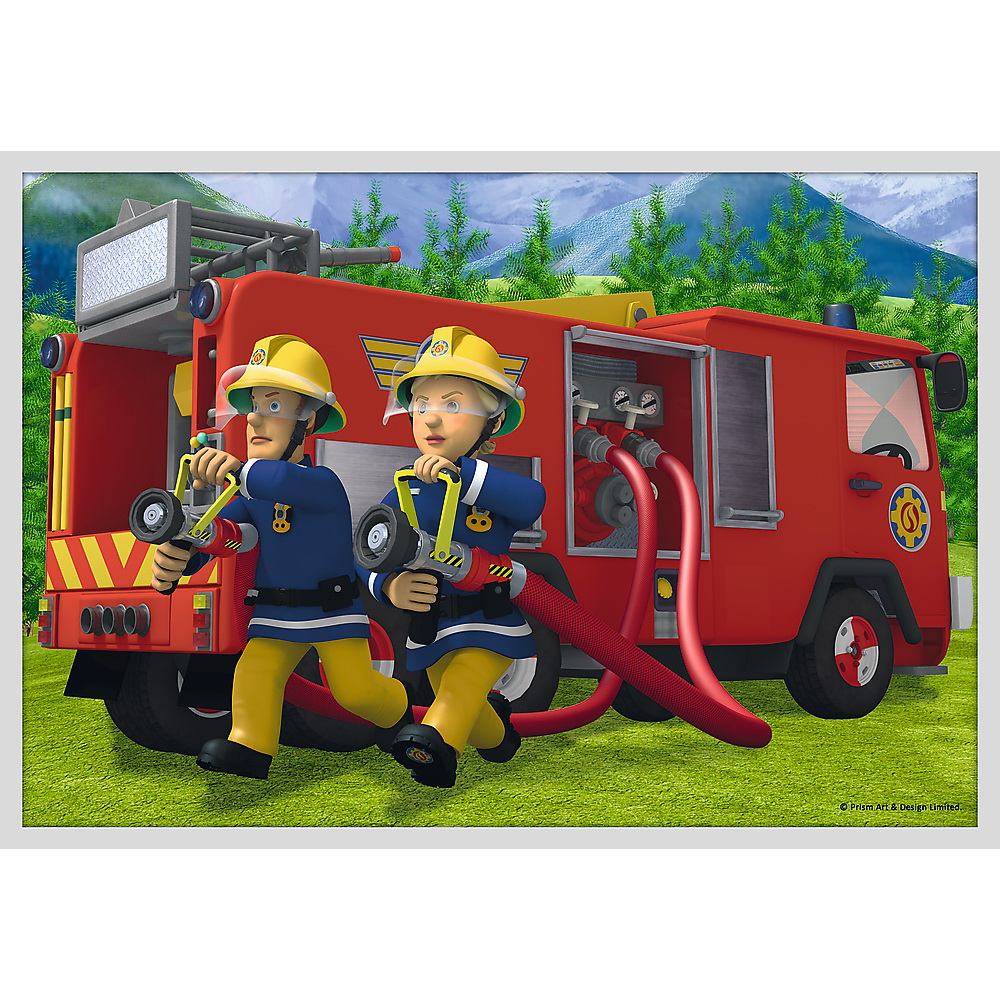 Puzzle 10 in 1 - Pompierul Sam - Salvarile pompierului Sam - Trefl