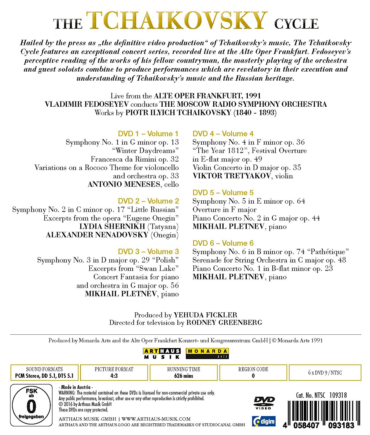 The Tchaikovsky Cycle - The Moscow Radio Symphony Orchestra, Vladimir Fedoseyev