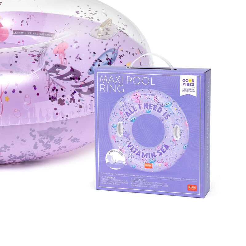 Colac gonflabil maxi - Good Vibes - Jellyfish - Legami