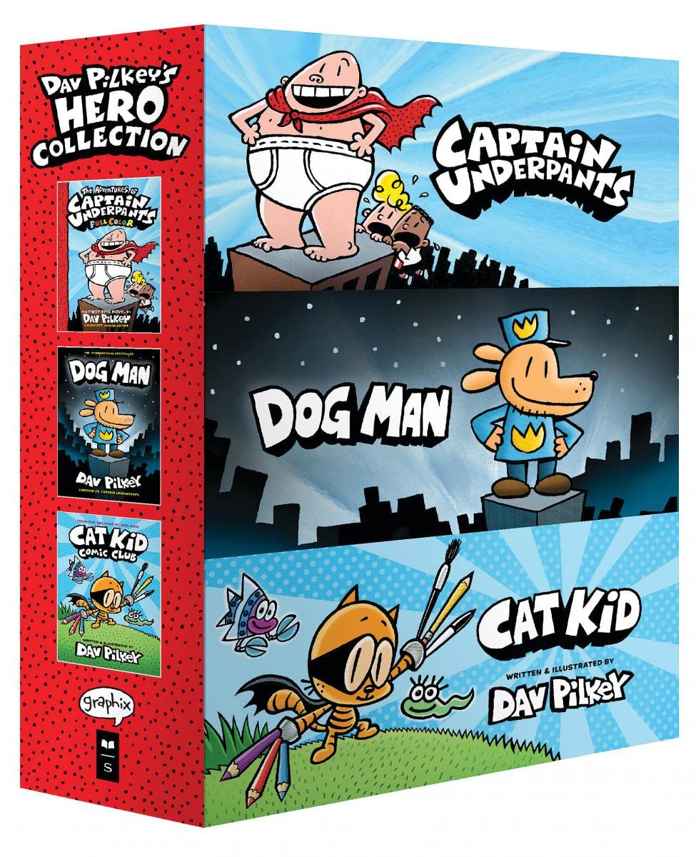 Dav Pilkey's Hero Collection 3-Book Box Set - Dav Pilkey