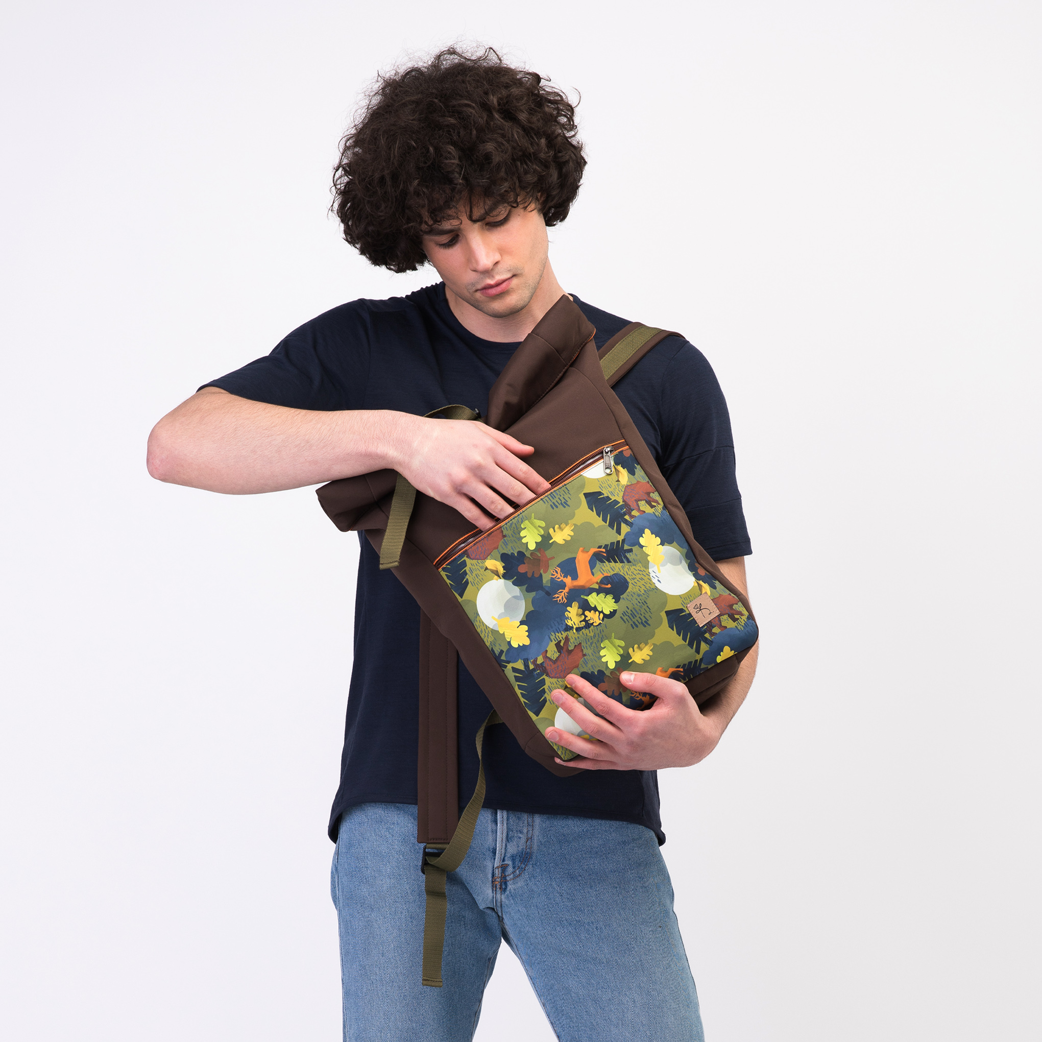 Rucsac - Rolltop - Padure de primavara - Delikates Accesories