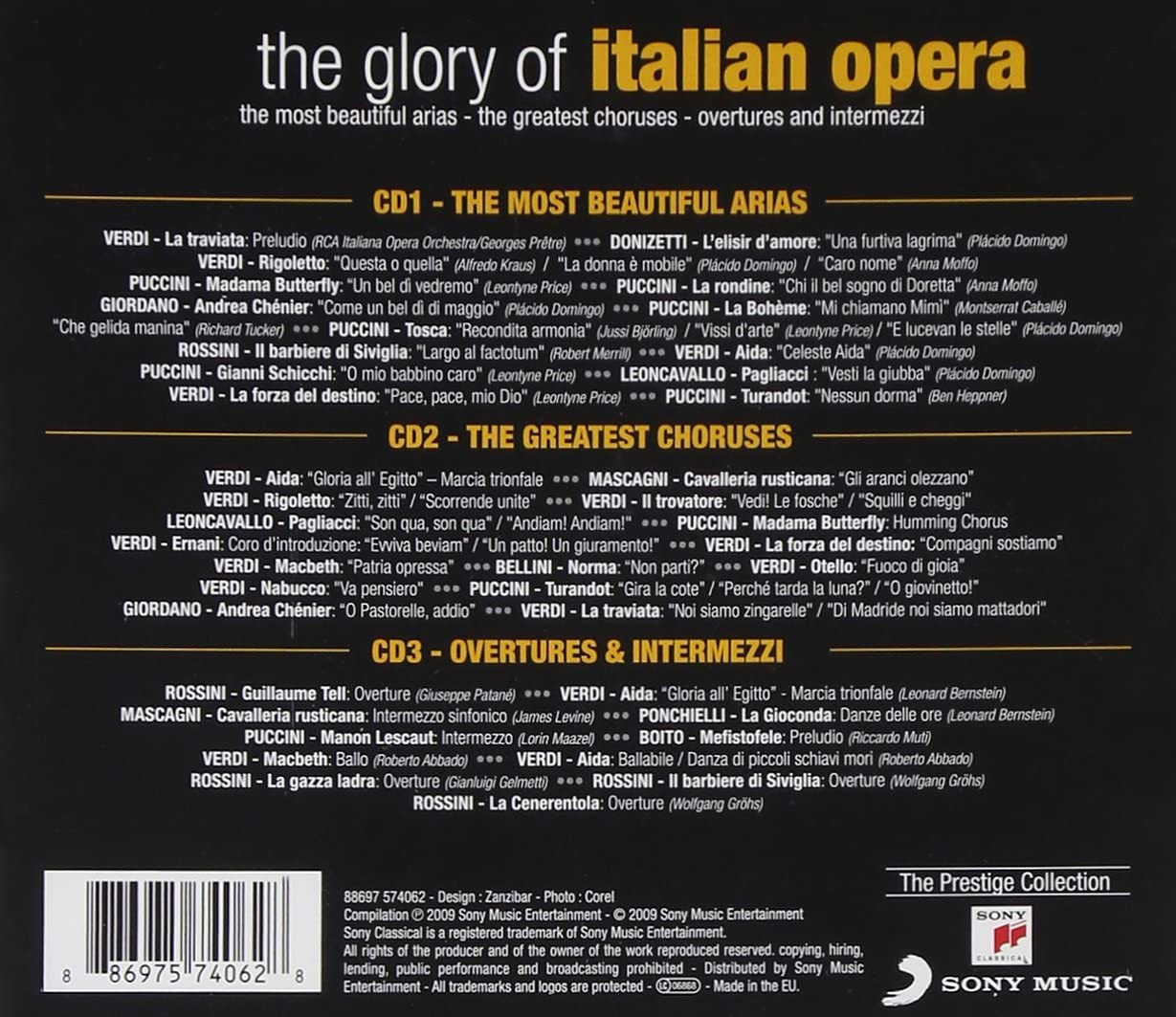 Italian Opera - Various Artists, Various Composers