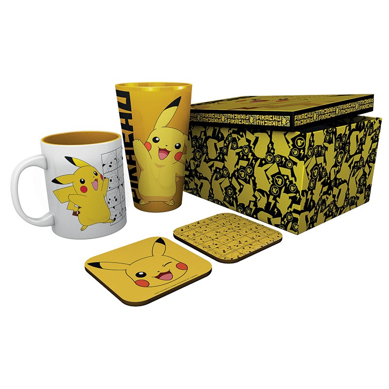Set cana, pahar, coasters - Pokemon - Pikachu - GB Eye - Pokemon - GB ...
