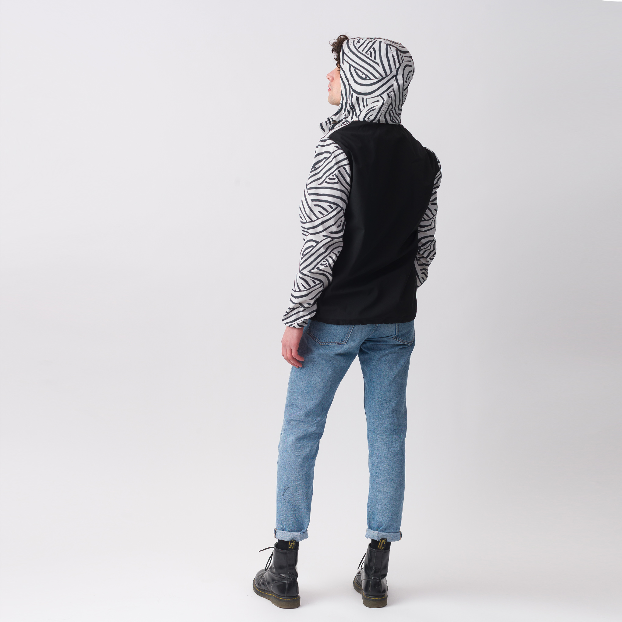 Hanorac - Noduri alb-negru, pentru el, marimea M - Delikates Accesories