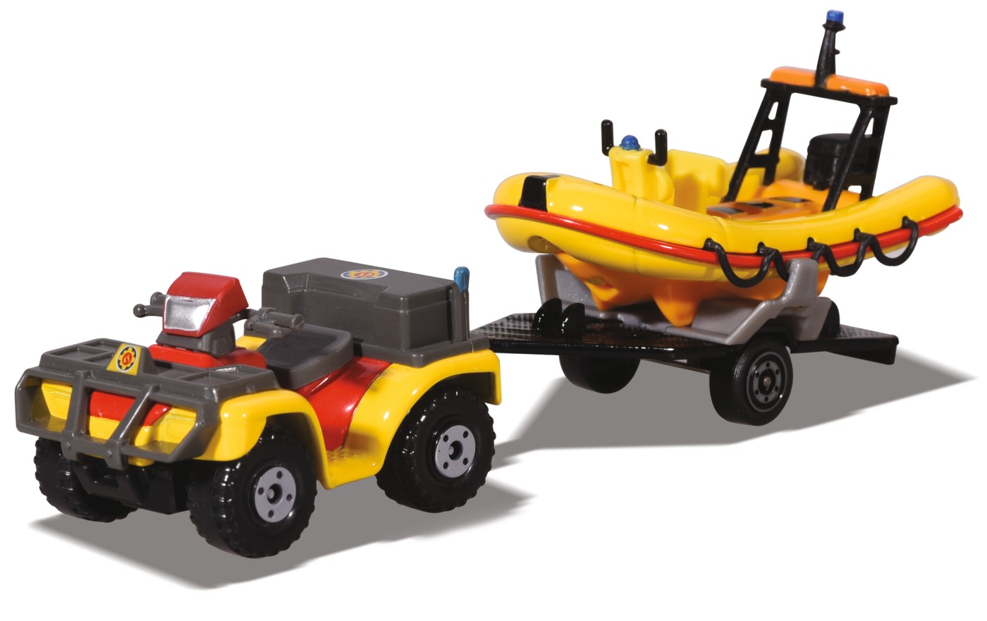 Masinuta - Pompierul Sam Set Trailer Mercury Si Neptune - Dickie Toys