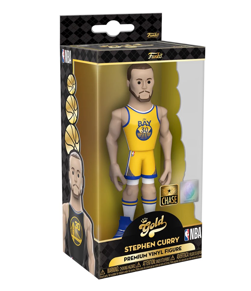 Figurina - Gold - NBA Warriors: Stephen Curry, 30cm (doua culori) - Funko