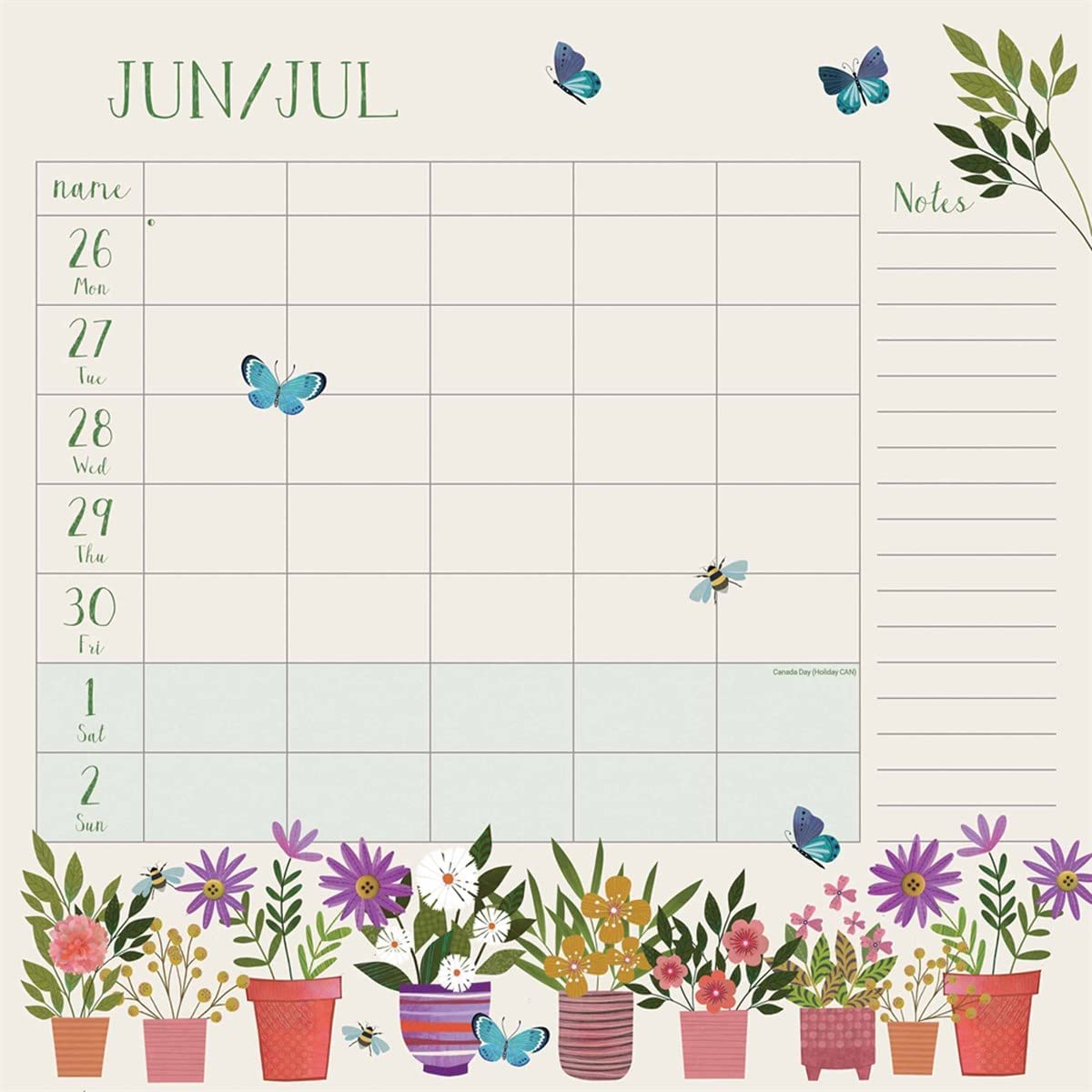 Calendar de perete 2023 - Planner - Georgia Breeze - Family Organiser ...