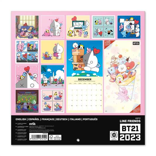 Calendar - BT21, 2023 - Grupo Erik
