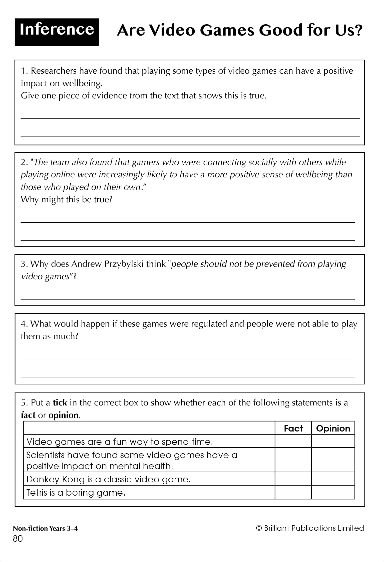 Developing Reading Comprehension Skills Years 3-4: Non-fiction - Kate Heap
