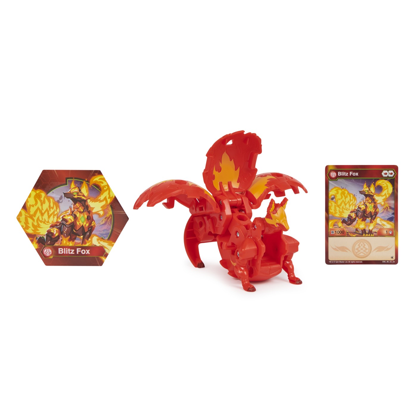 Figurina - Bakugan Evolutions S4 - Deka Blitz Fox - Spin Master ...