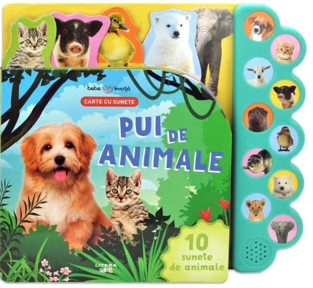 Pui de animale - Carte cu sunete