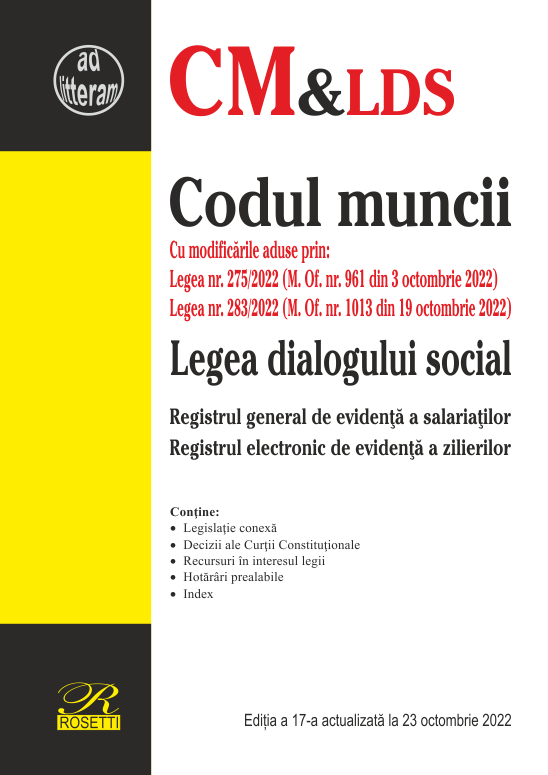 Codul muncii. Legea dialogului social