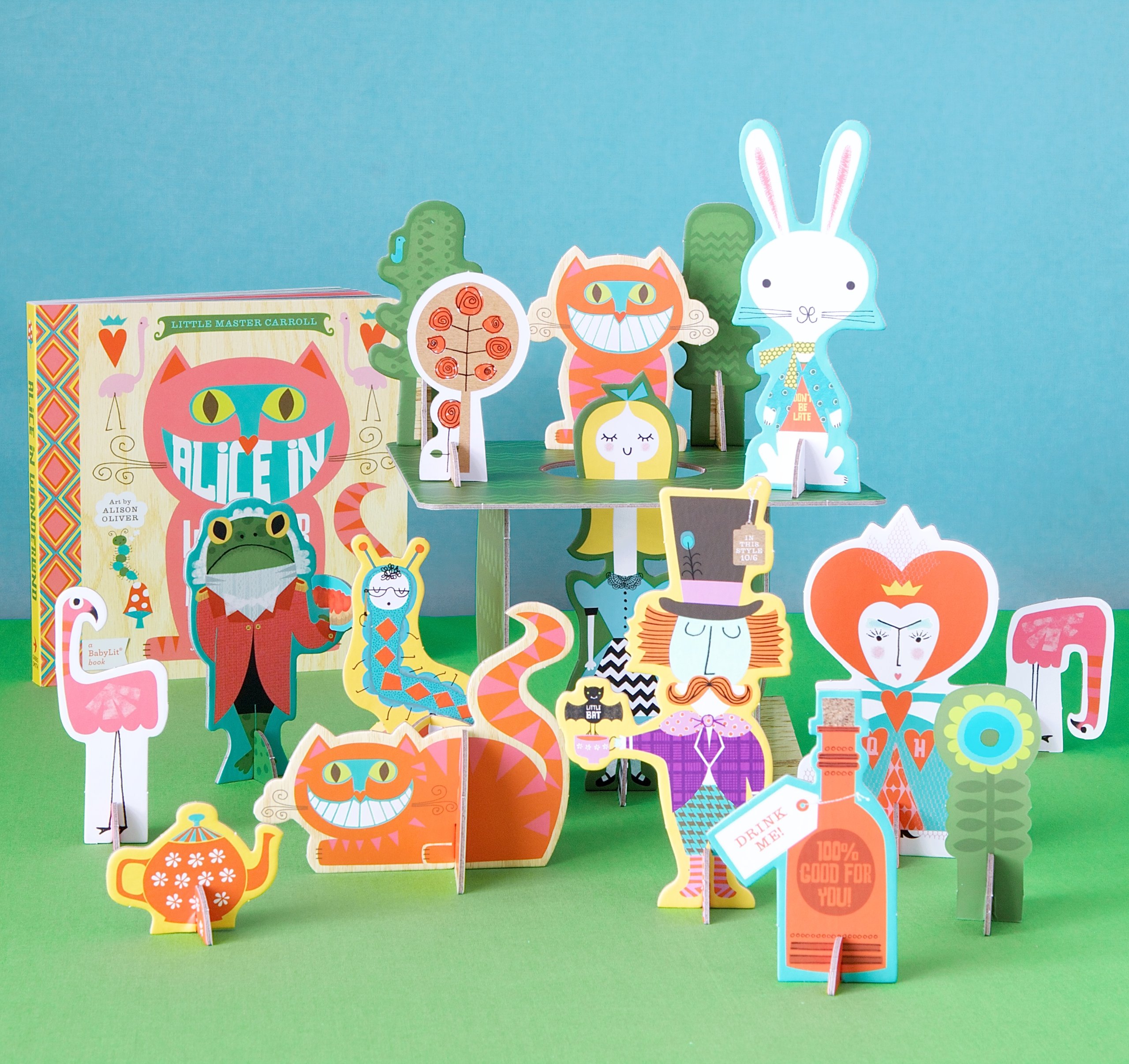 Babylit Alice in Wonderland Playset with Book - Alison Oliver