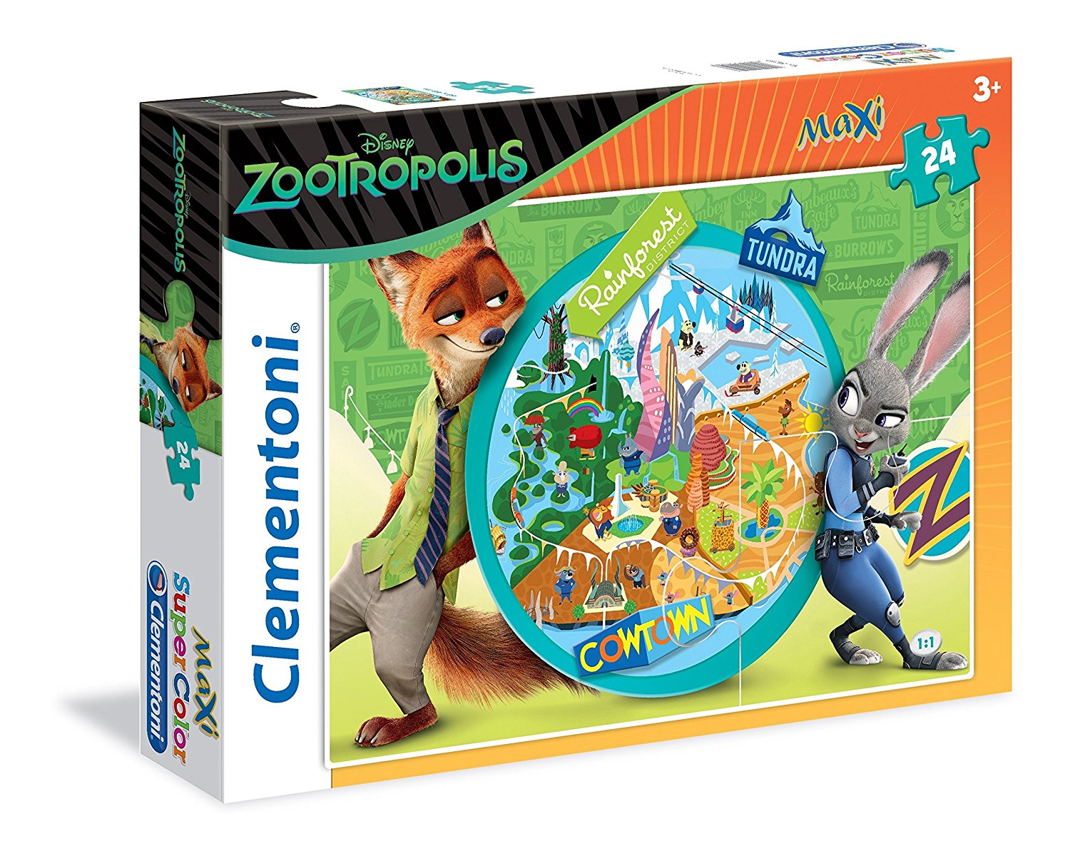 Puzzle Zootopia 24 maxi piese - Clementoni