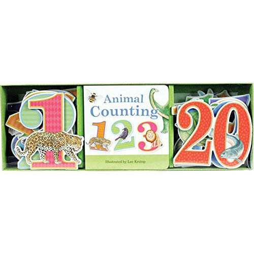 Animal Counting Book & Learning Play Set - Lee Krutop