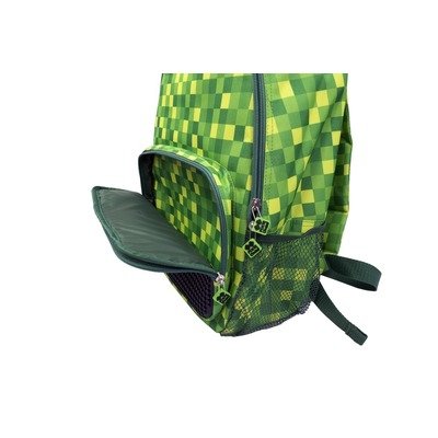 Ghiozdan Pixie Minecraft - Verde - Pixie Crew