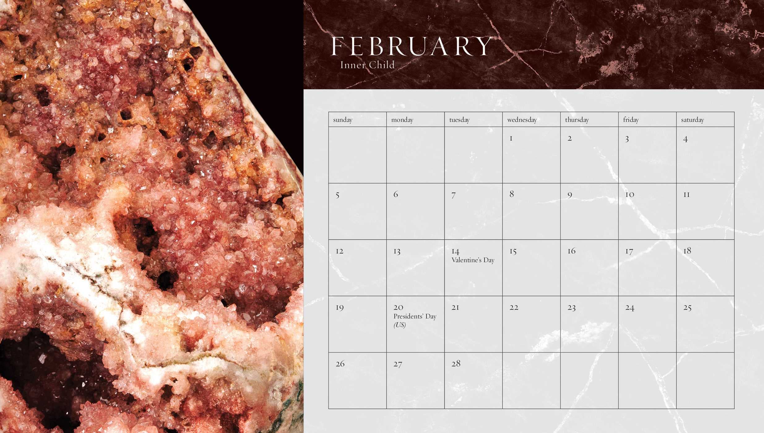2023 Crystal Calendar - Rockpool Publishing