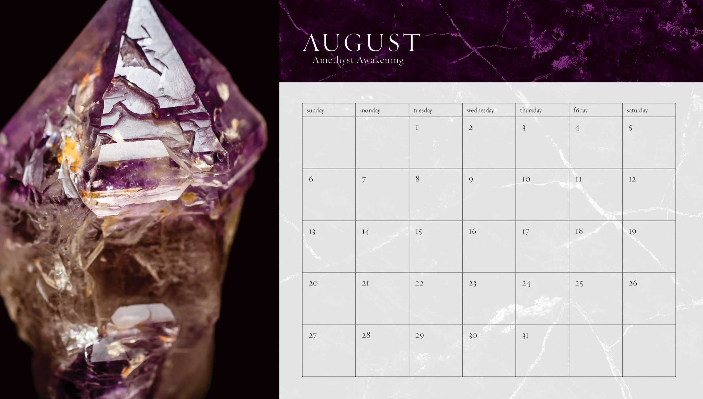 2023 Crystal Calendar - Rockpool Publishing