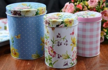 Set 3 cutii metalice - Katie Alice English Garden - Creative Tops