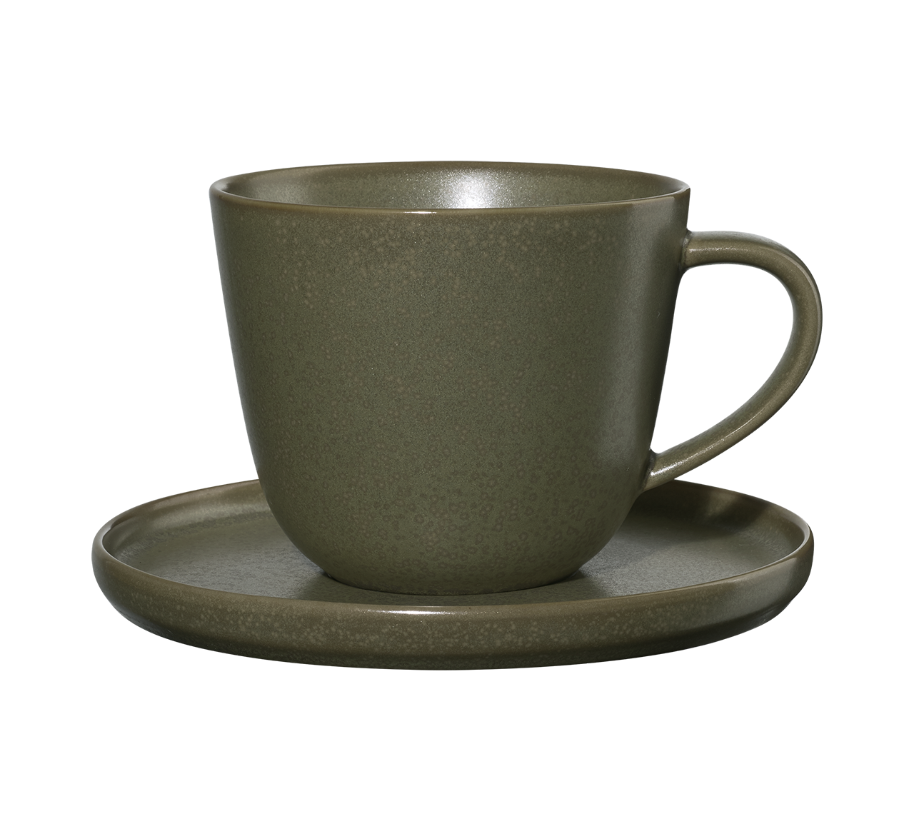 Ceasca cu farfurie - Nori - Asa Selection - 250 ml - Portelan - Verde