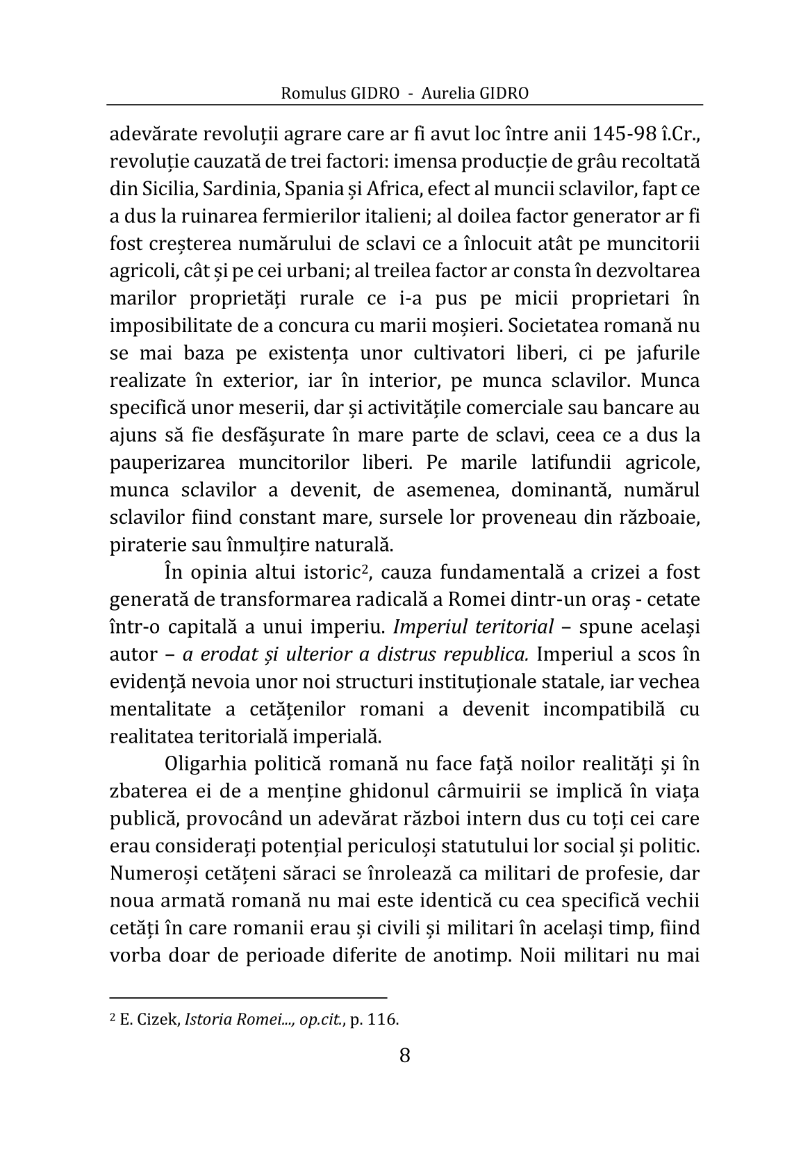 Istoria Romei. Volumul III - Aurelia Gidro, Romulus Gidro