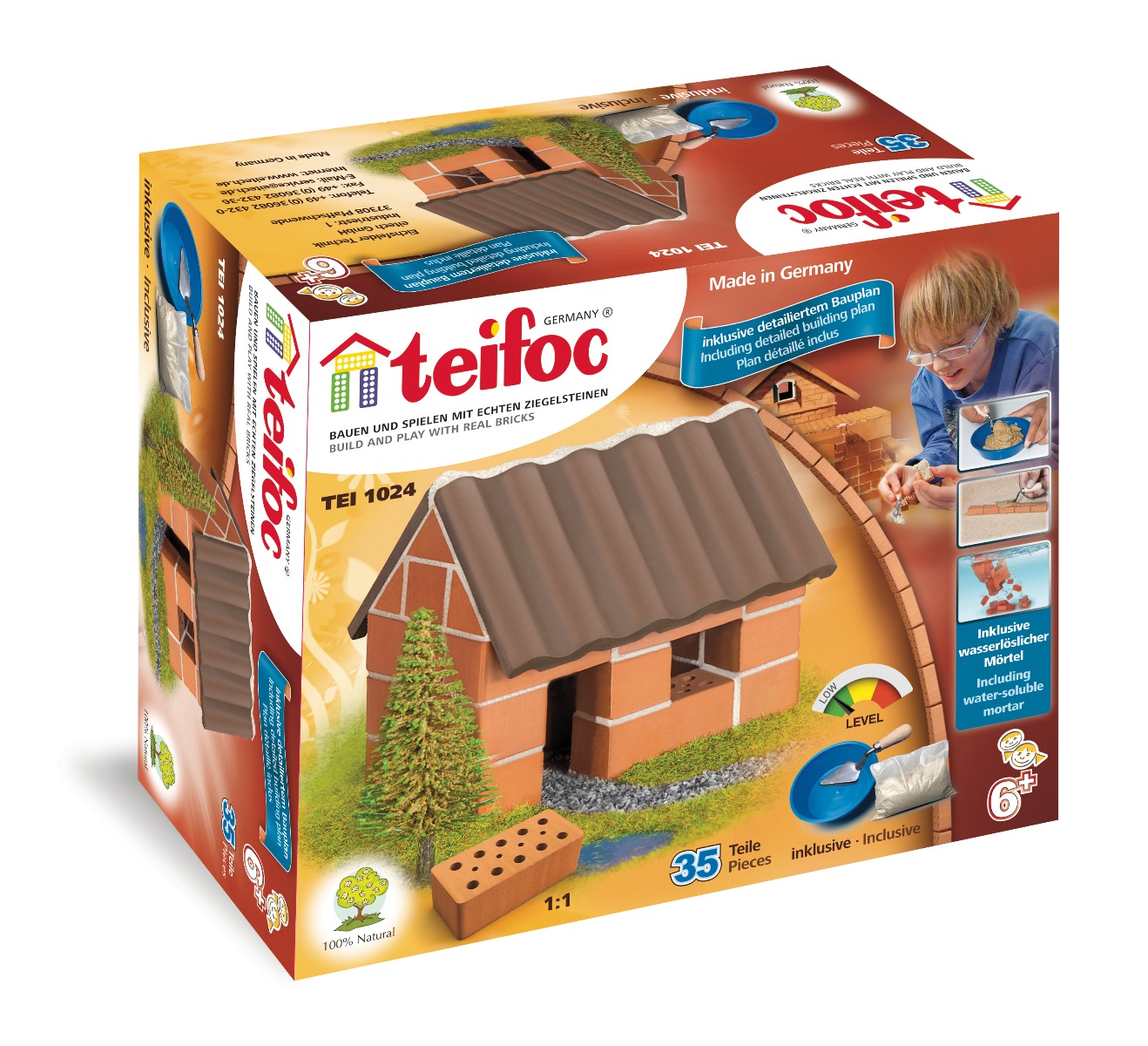 Set de constructie - Casuta de familie - Eitech - Teifoc - Eitech