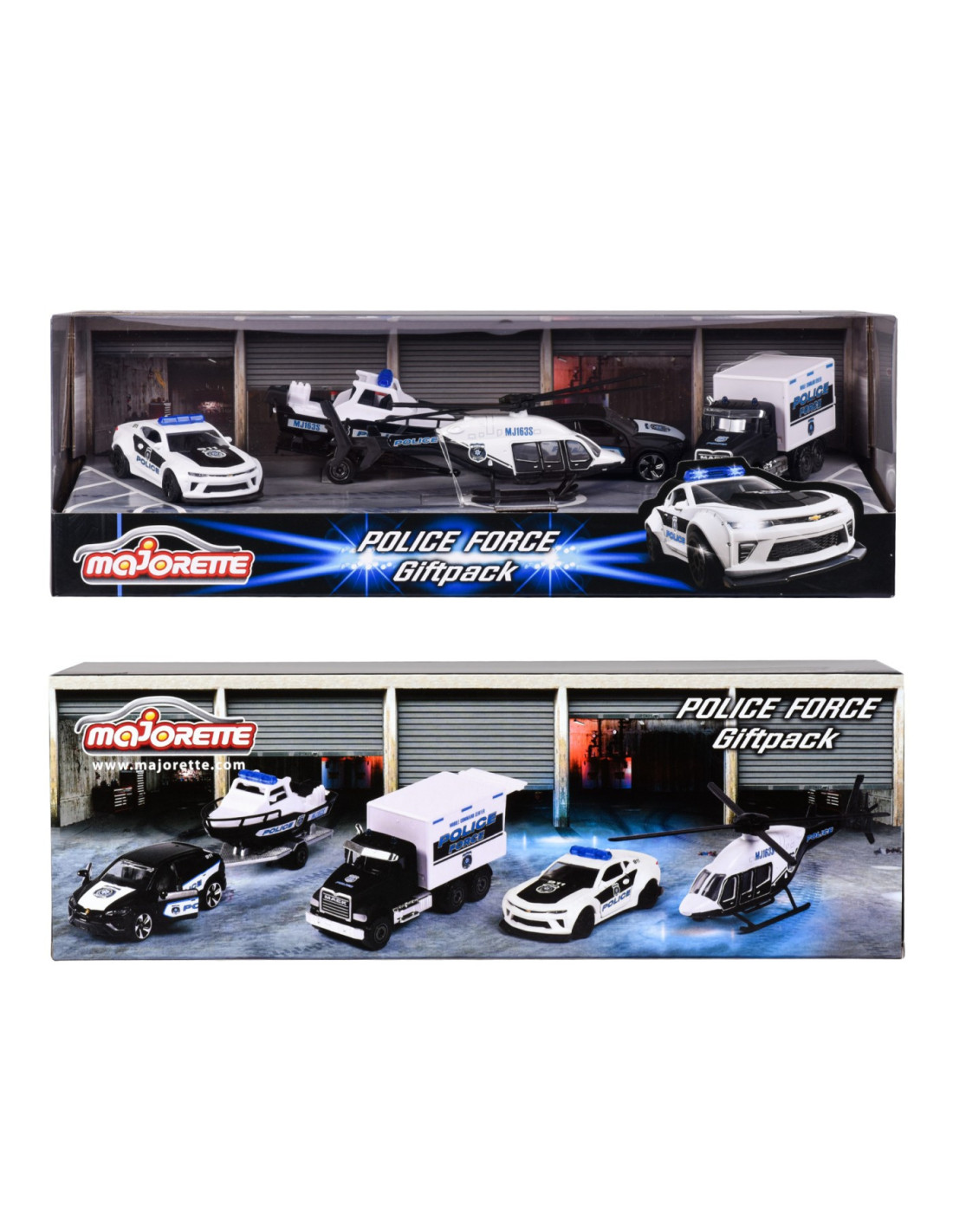 Set 5 vehicule de politie metalice - Majorette - Majorette