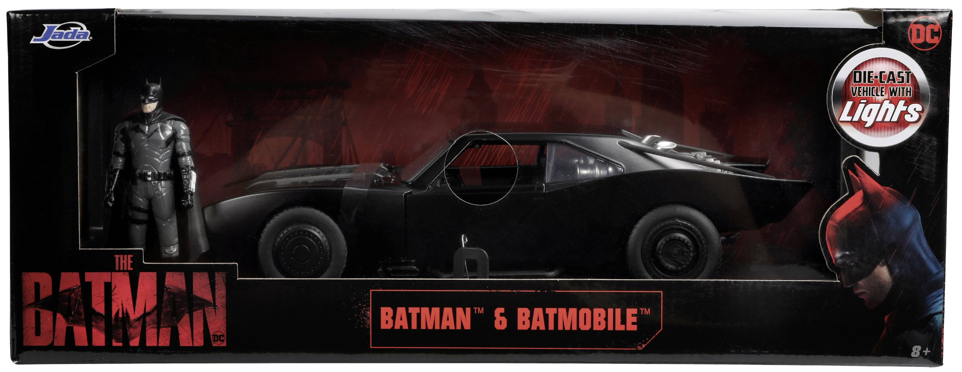 Set masina si figurina - Batman & Batmobile - Jada Toys