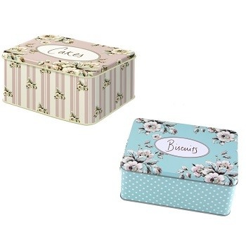 Set de 2 cutii pentru biscuiti - Katie Alice Cottage Flower - Creative Tops