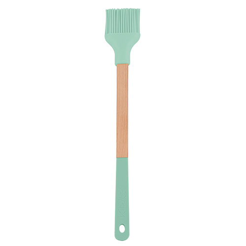 Pensula pentru prajituri - Flower Beech & Silicone Pastry Brush Green ...